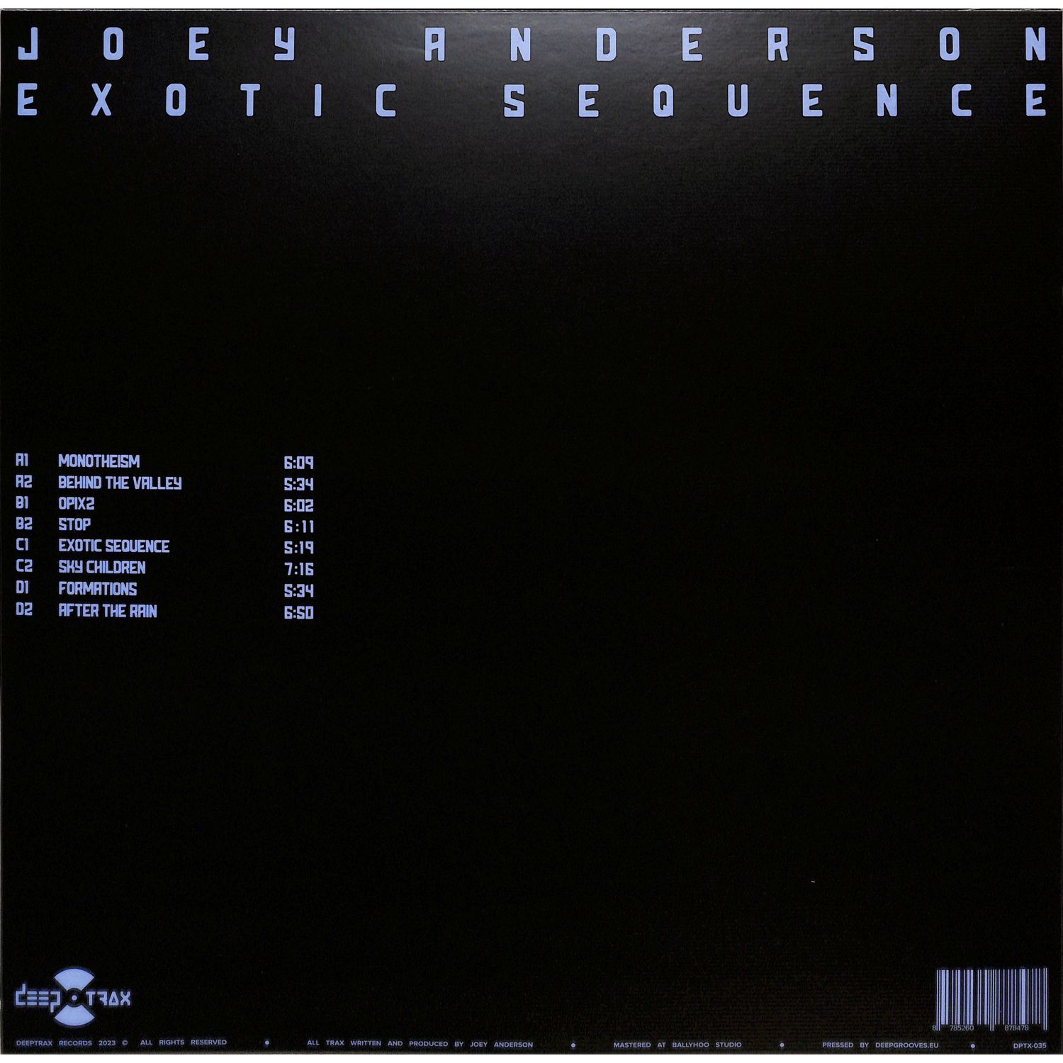 Joey Anderson - EXOTIC SEQUENCE