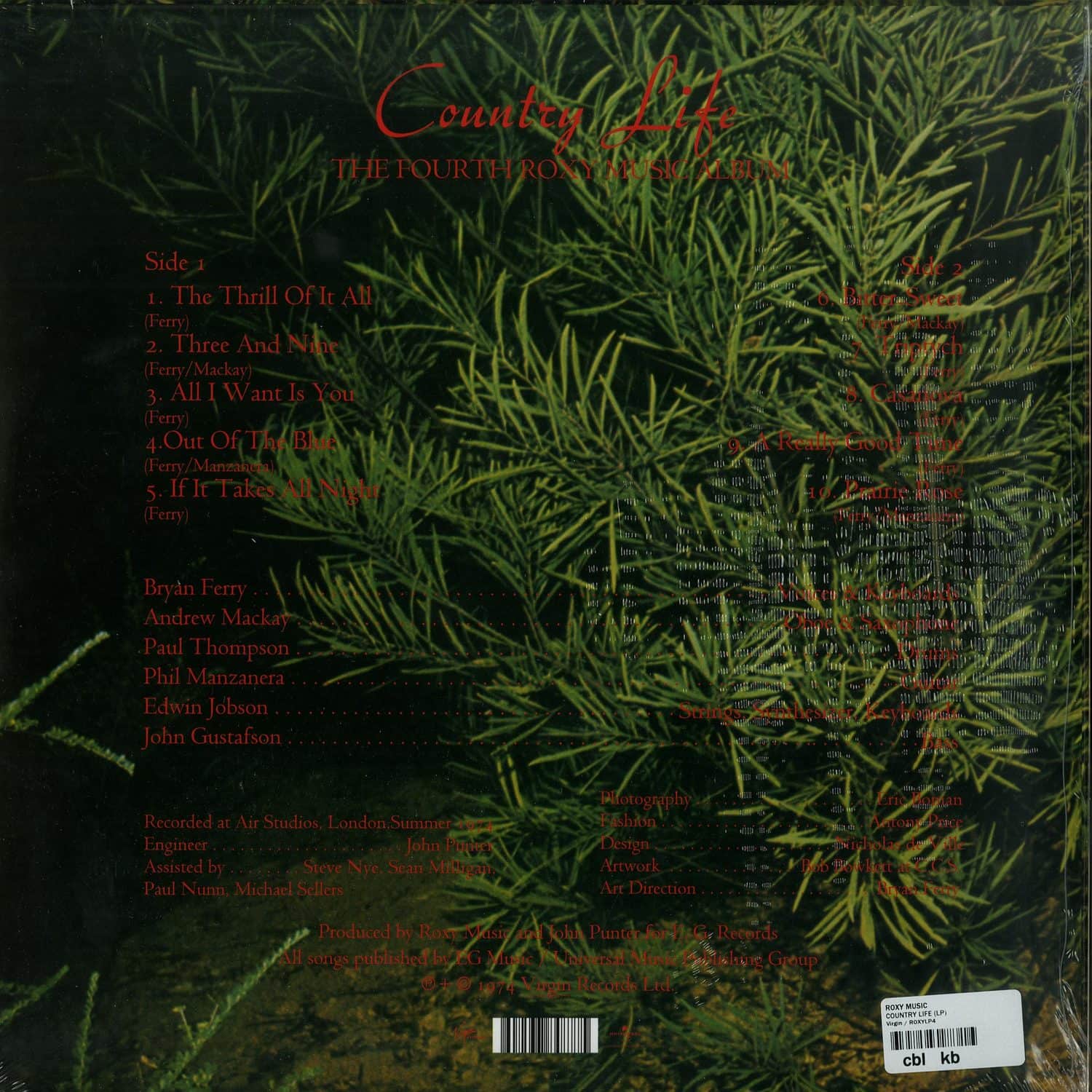 Roxy Music - COUNTRY LIFE