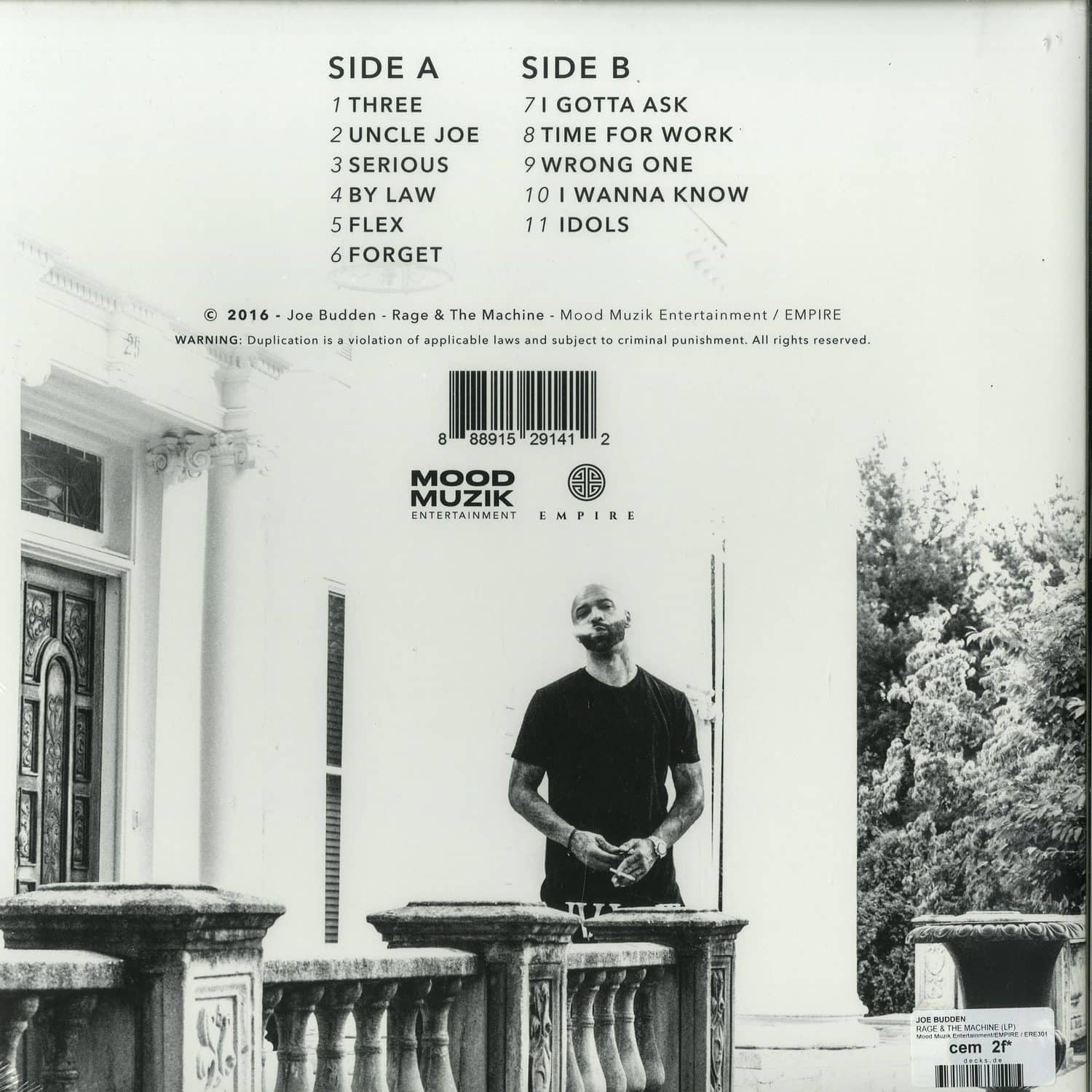 Joe Budden - RAGE & THE MACHINE Joe Budden - RAGE & THE MACHINE