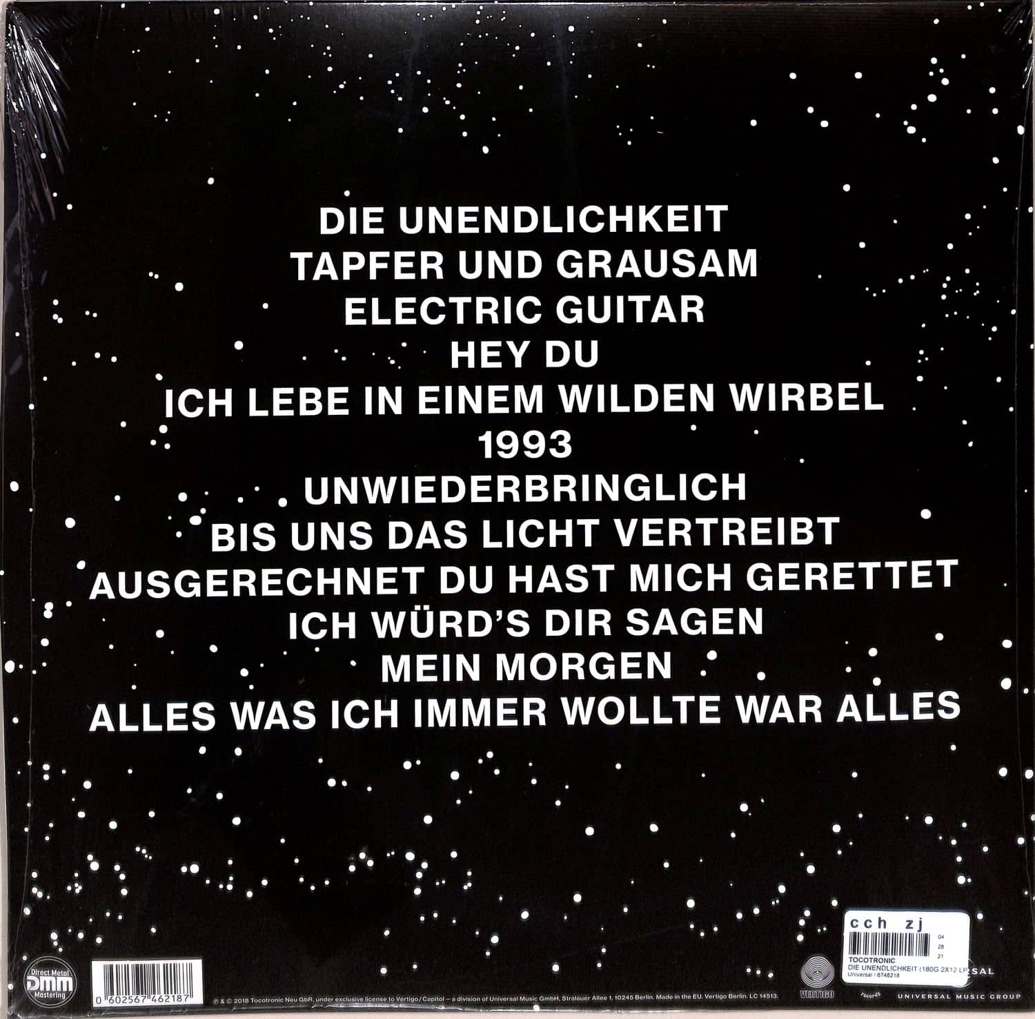 Tocotronic - DIE UNENDLICHKEIT