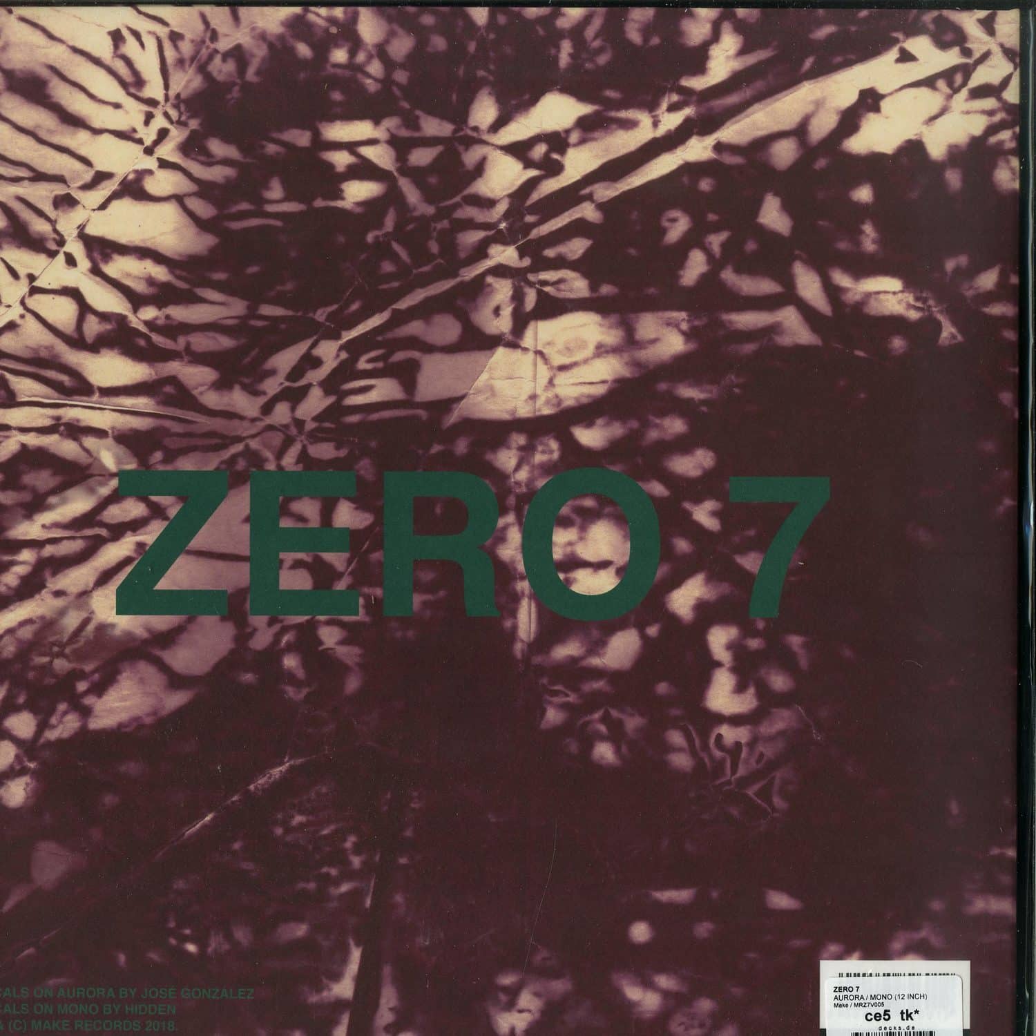Zero 7 - AURORA / MONO