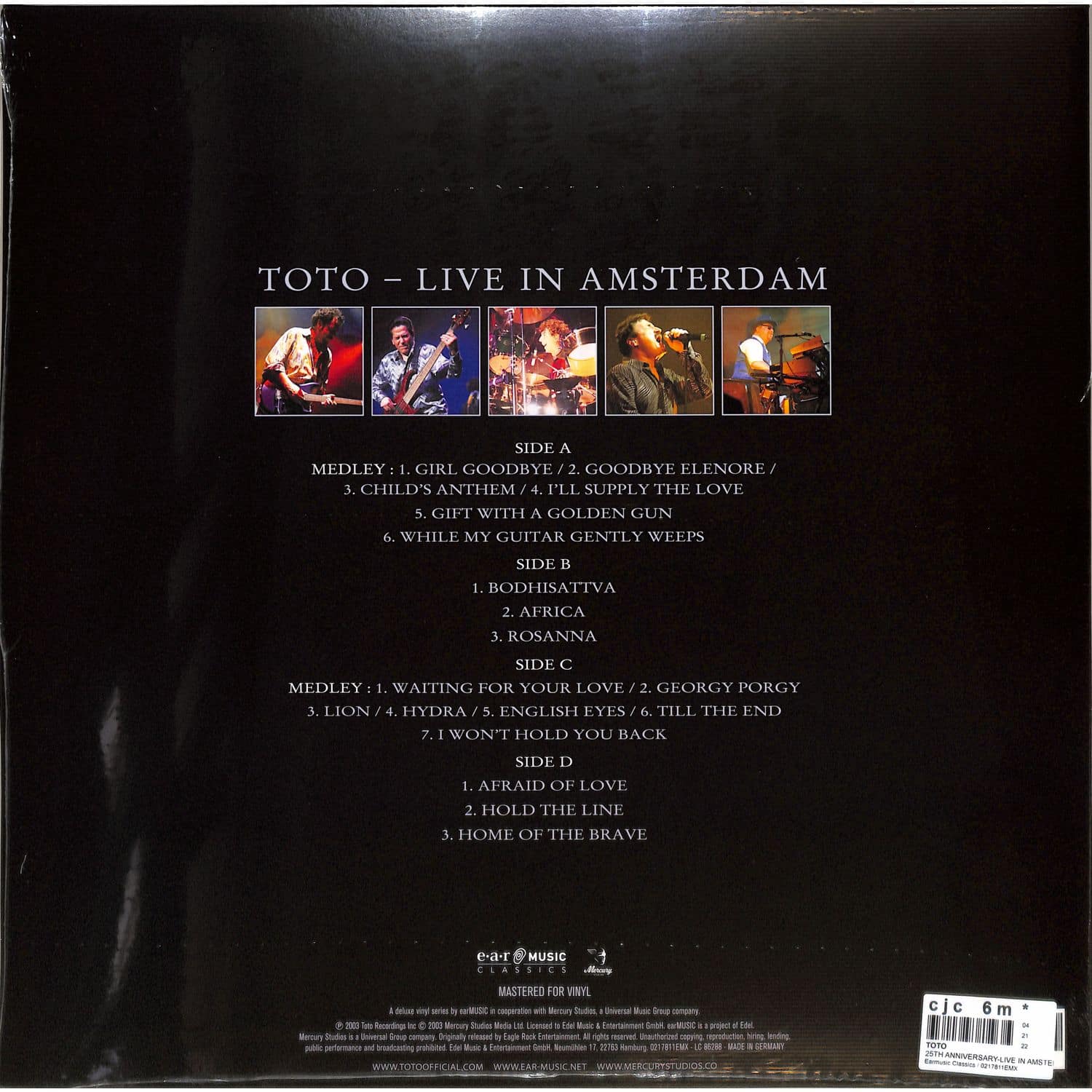 Toto - 25TH ANNIVERSARY-LIVE IN AMSTERDAM