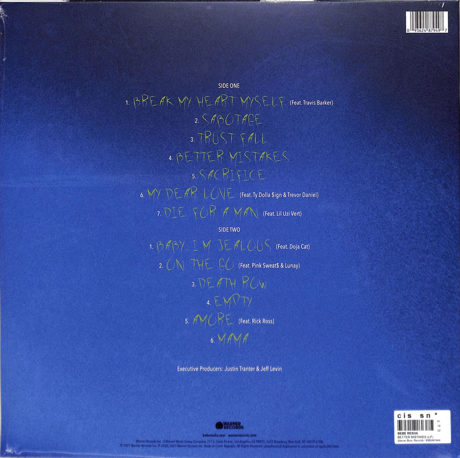 Bebe Rexha - BETTER MISTAKES