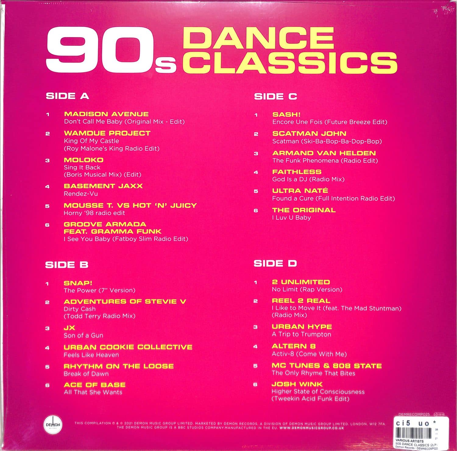 Various Artists 90S DANCE CLASSICS various-artists-90s-dance-classics