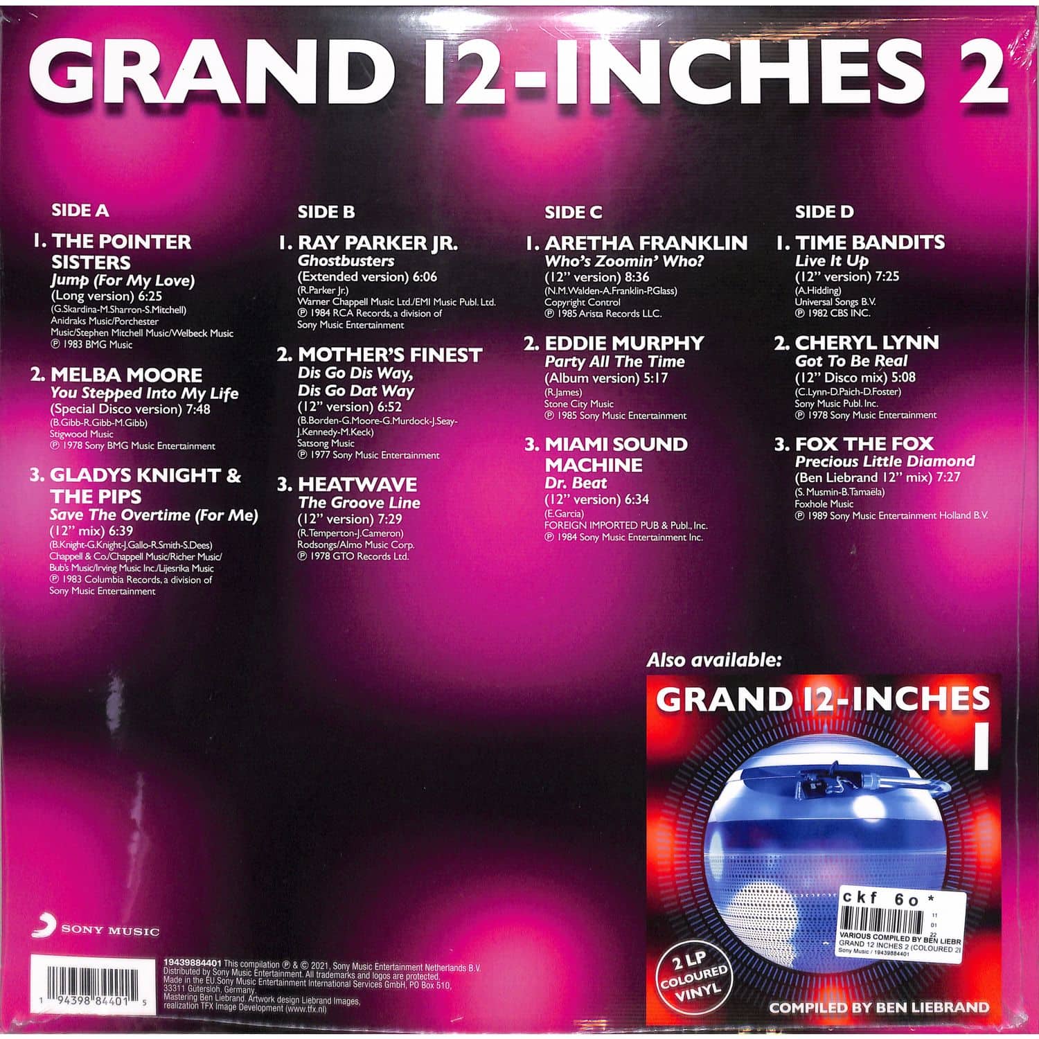 Various compiled by Ben Liebrand - GRAND 12 INCHES 2
