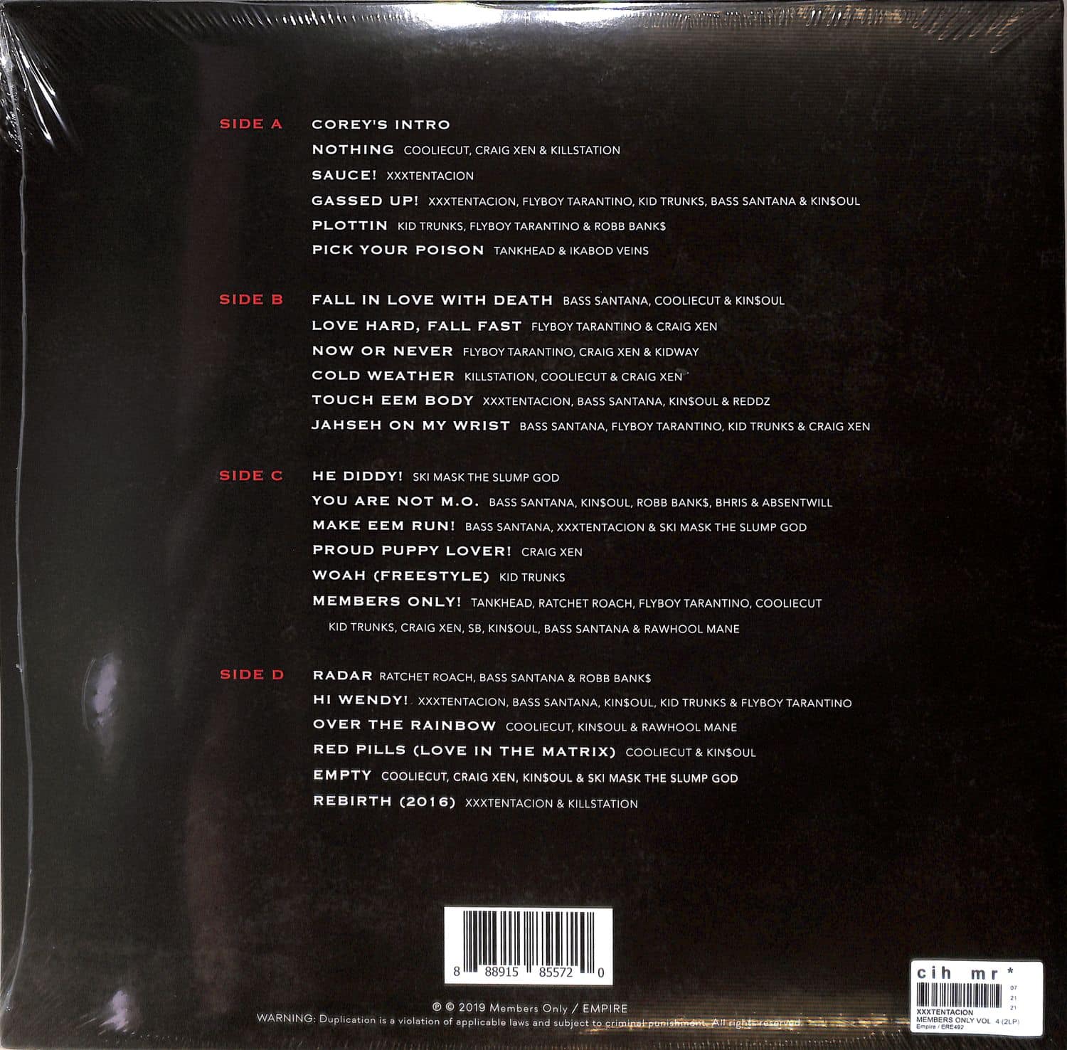 Xxxtentacion - MEMBERS ONLY VOL. 4